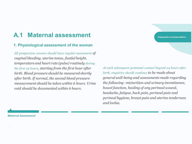 Antenatal care and postnatal maternal care | PPTX
