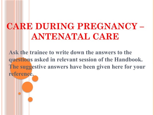 Antenatal care1.pptx regular check up and its importance | PPTX | Pregnancy | Reproductive Health