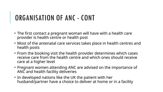 Antenatal care .powerpoint presentation. | PPTX