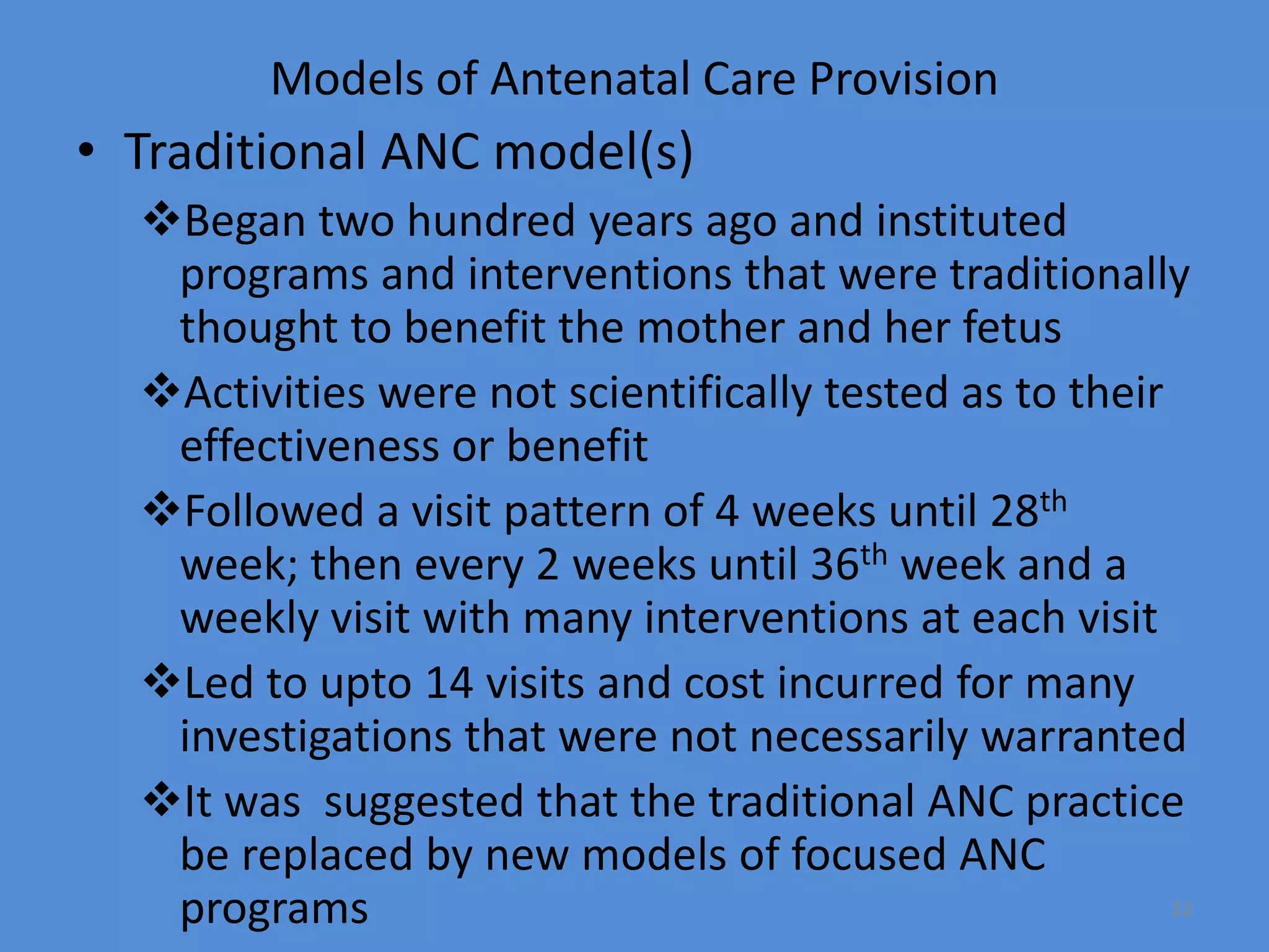 Routine Antenatal care | PPTX
