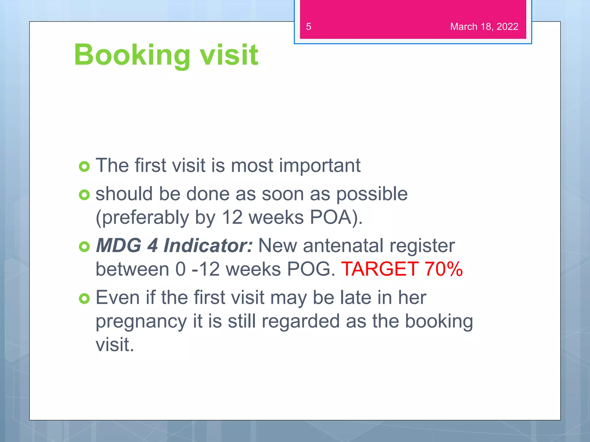Antenatal care. | PPTX