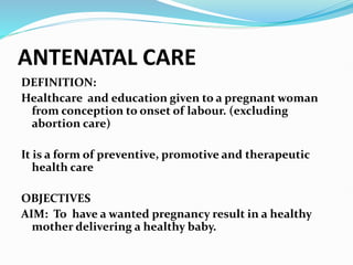 ANTENATAL CARE 2022.pptx slide for nicu care | PPTX