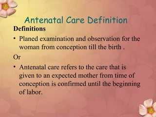 Antenatal care | PPT