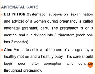 Health Education on Antenatal care | PPTX