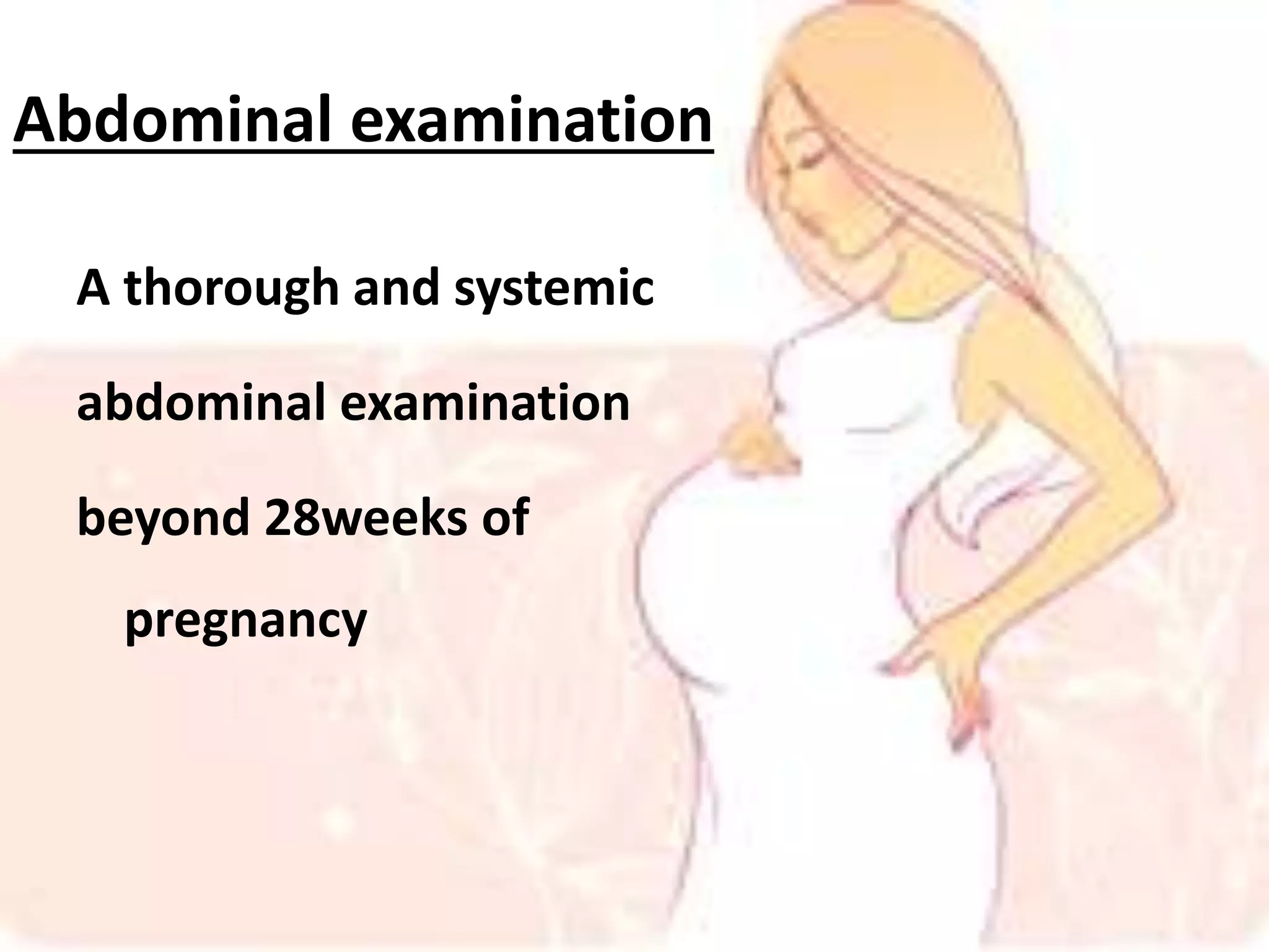 Antenatal care and examination | PPTX