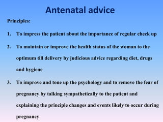 Antenatal care and examination | PPT