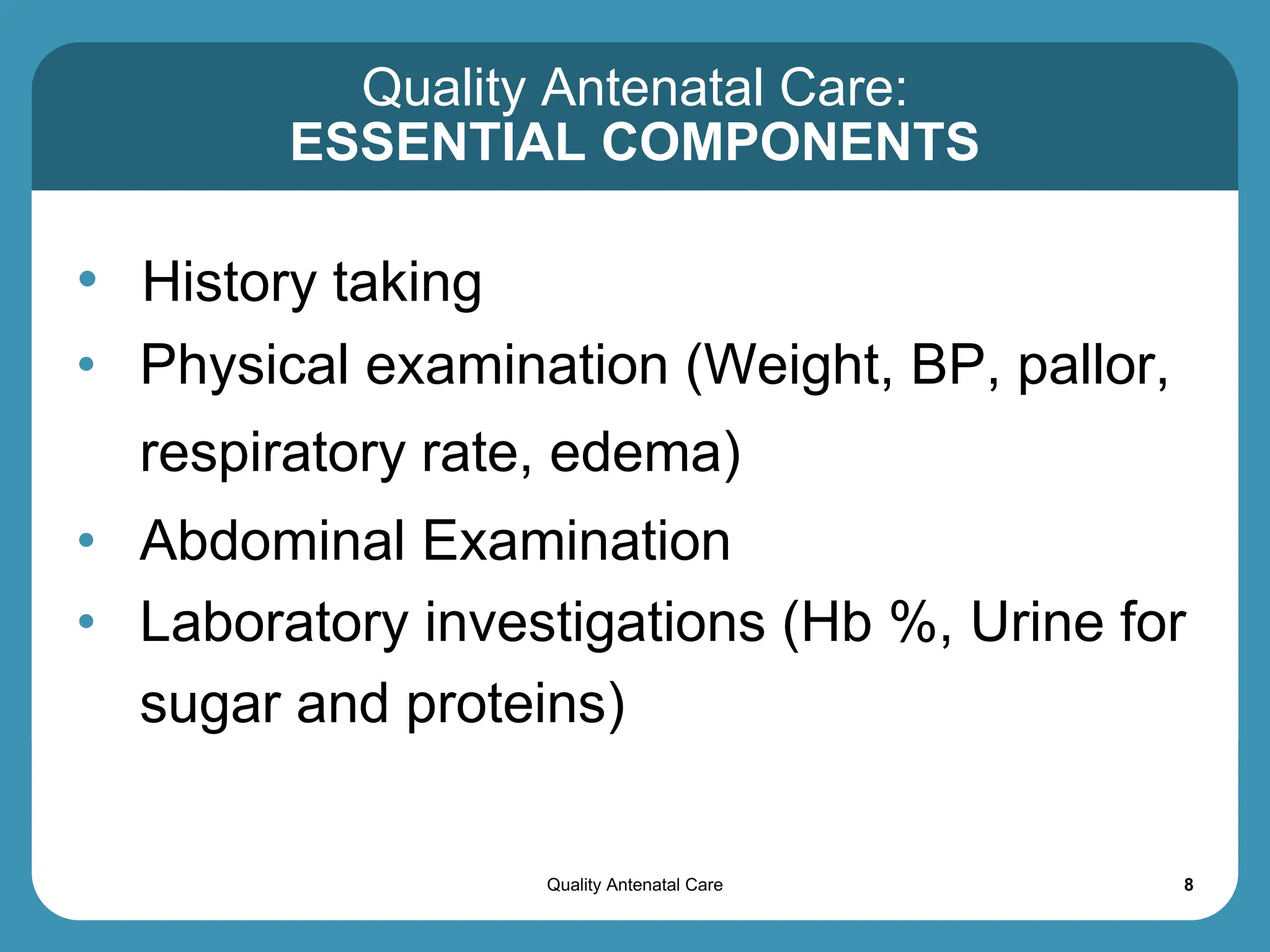 ANTENATAL CARE OF................... .ppt