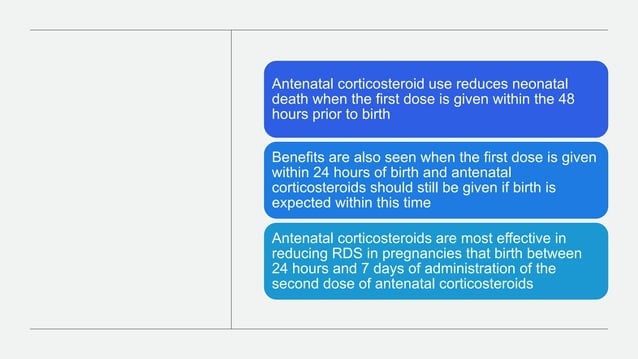 ANTENATAL CORTICOSTERIODS - RCOG GREENTOP GUIDELINE.pptx | Pregnancy ...