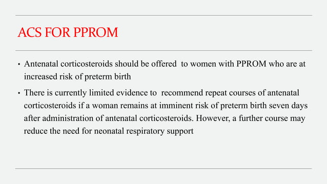ANTENATAL CORTICOSTERIODS - RCOG GREENTOP GUIDELINE.pptx