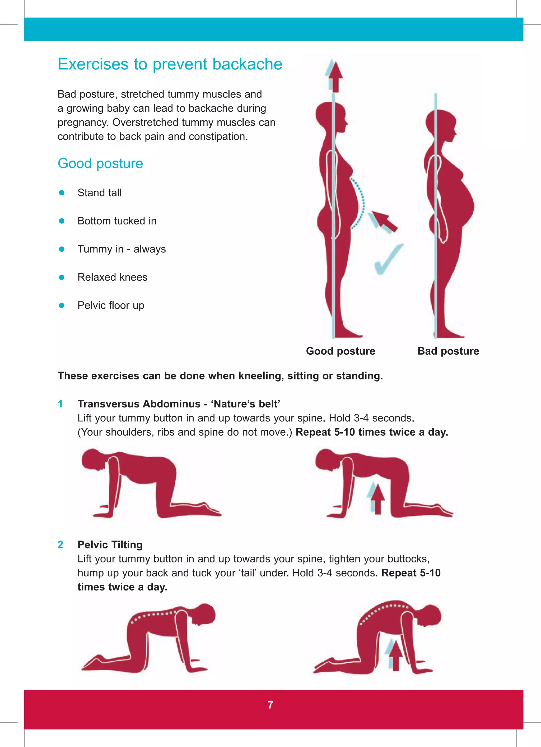 Antenatal exercises caring_for_your_body-1 | PDF | Free Download