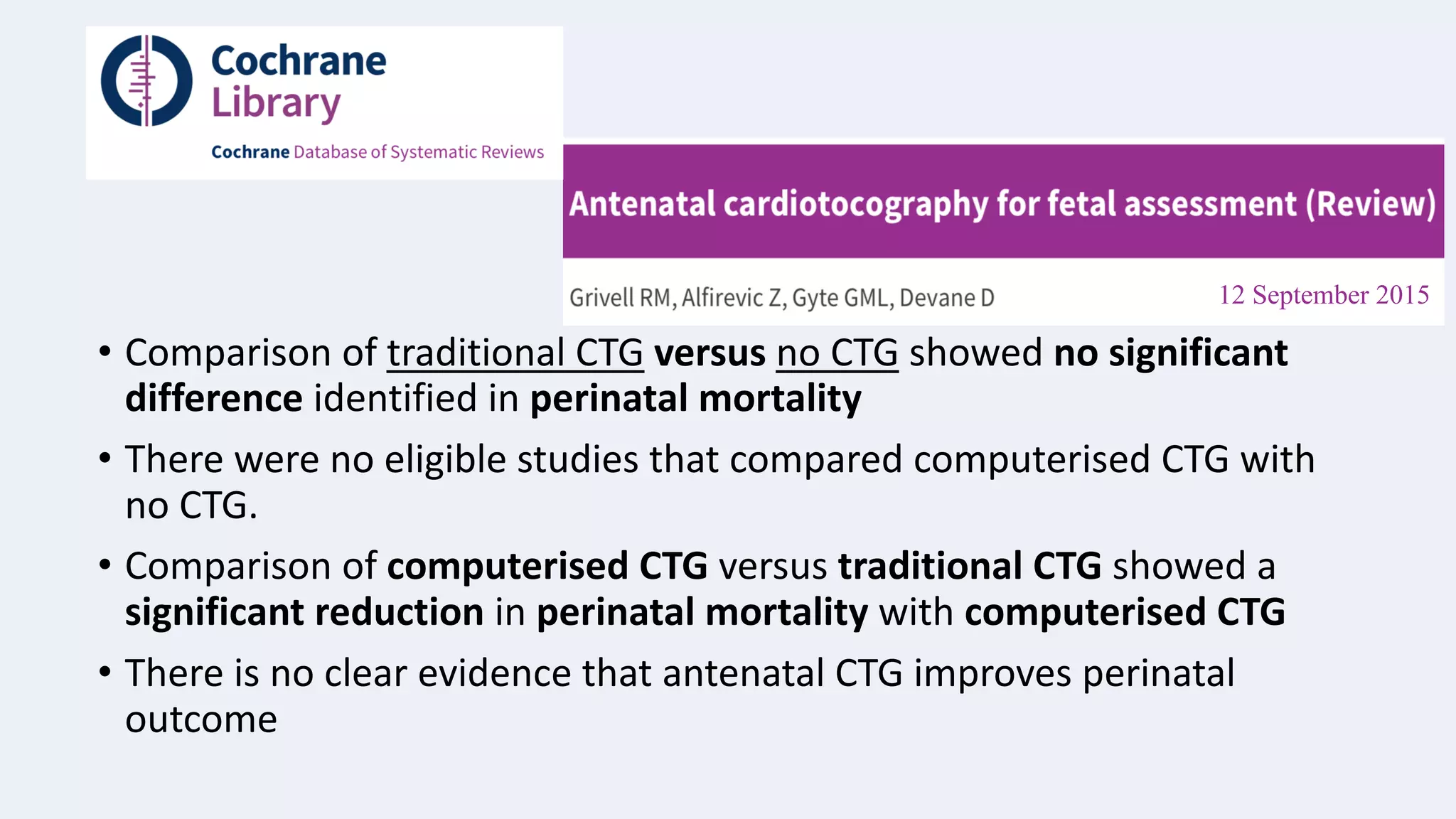 Antenatal fetal monitoring final | PDF