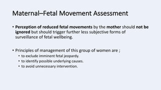 Antenatal fetal monitoring final | PDF