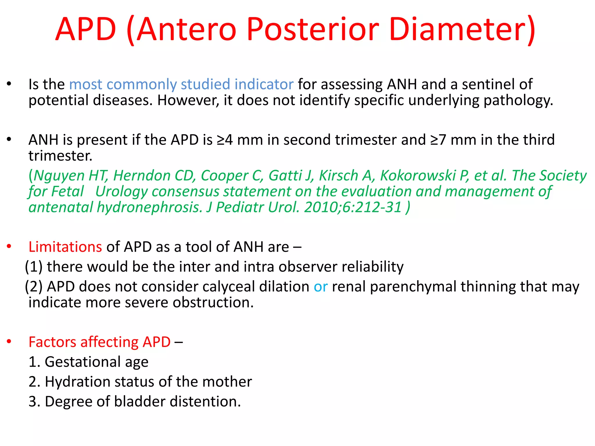 Antenatal hydronephrosis | PPTX