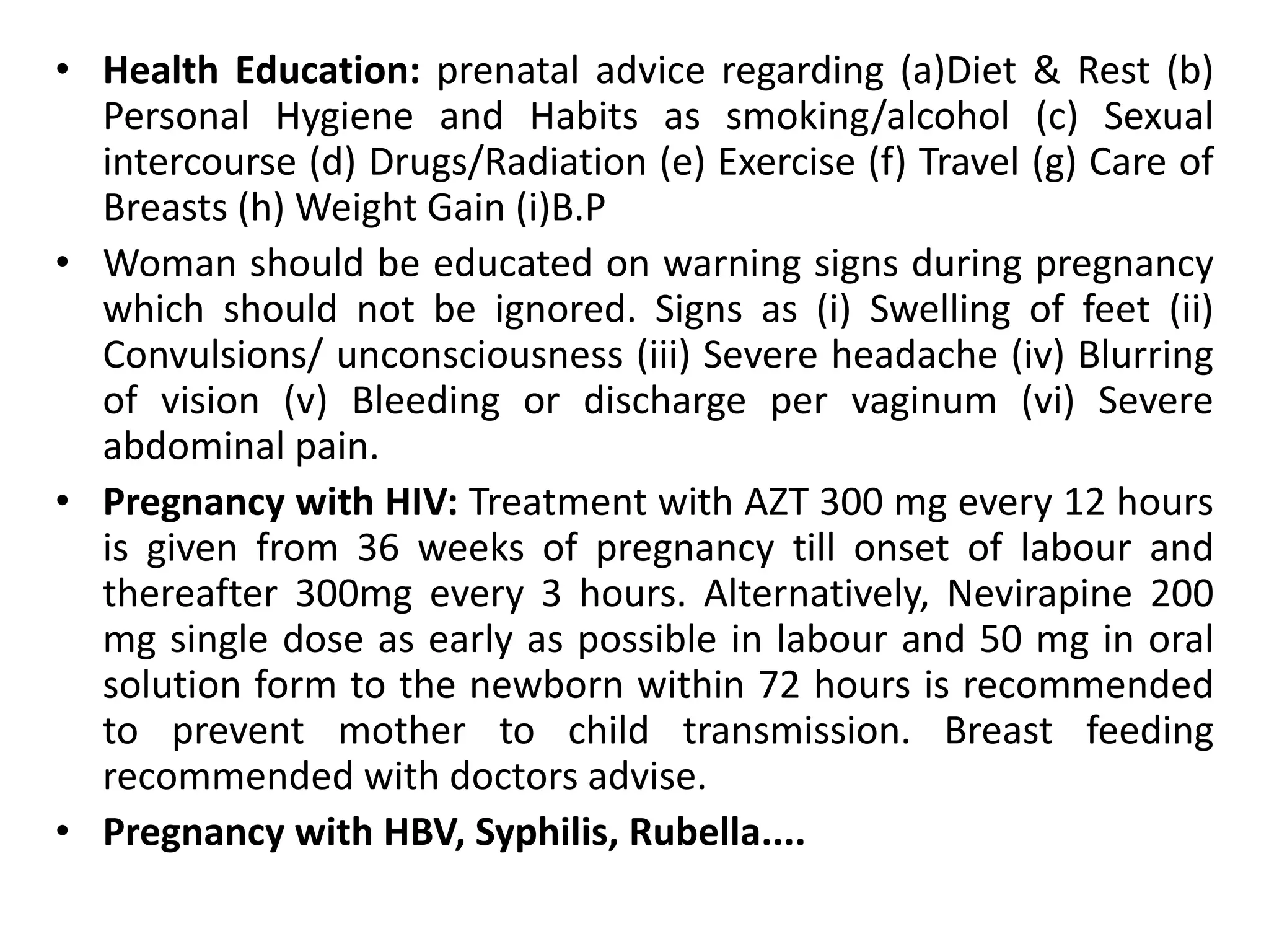 Antenatal & intra natal care | PPTX