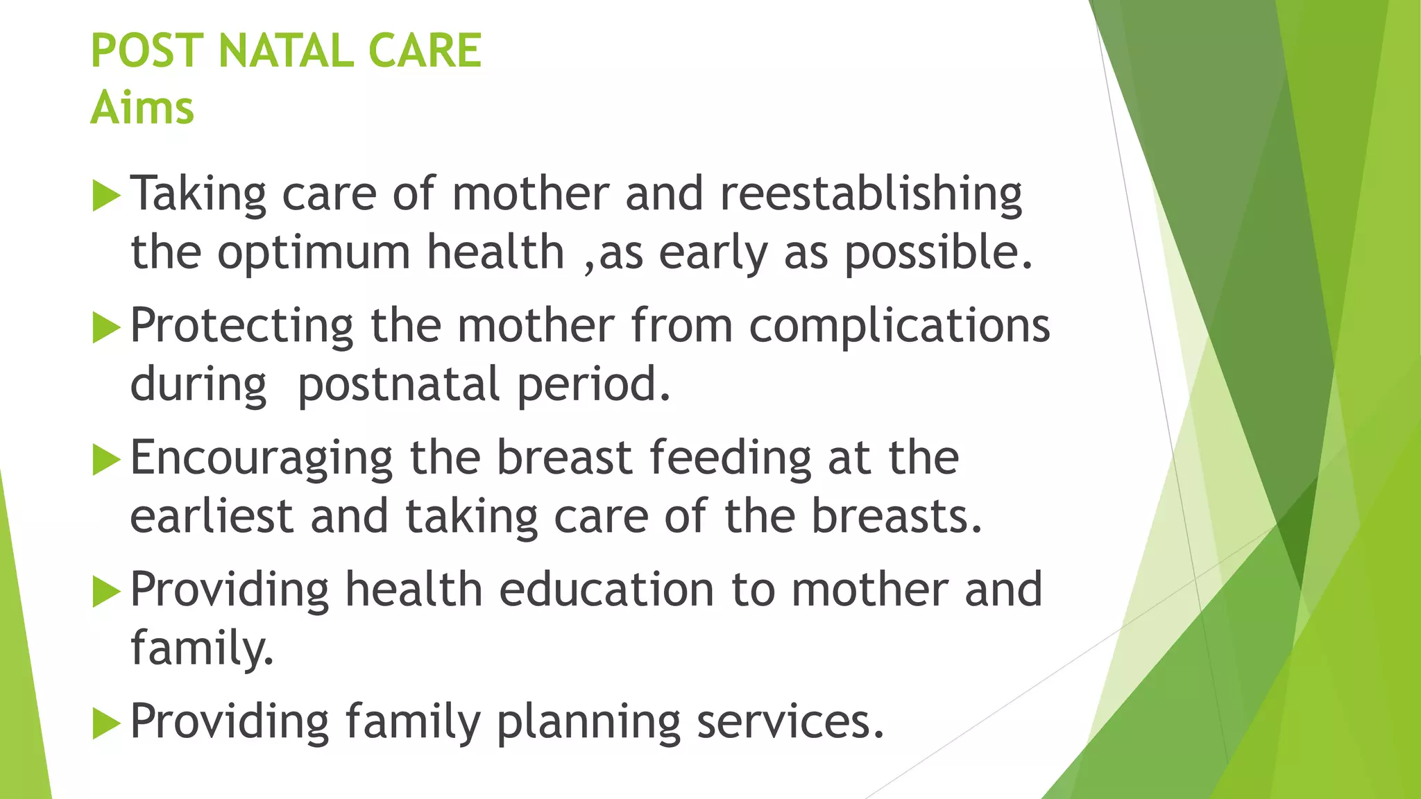 Antenatal intranatal and post natal services | PPTX