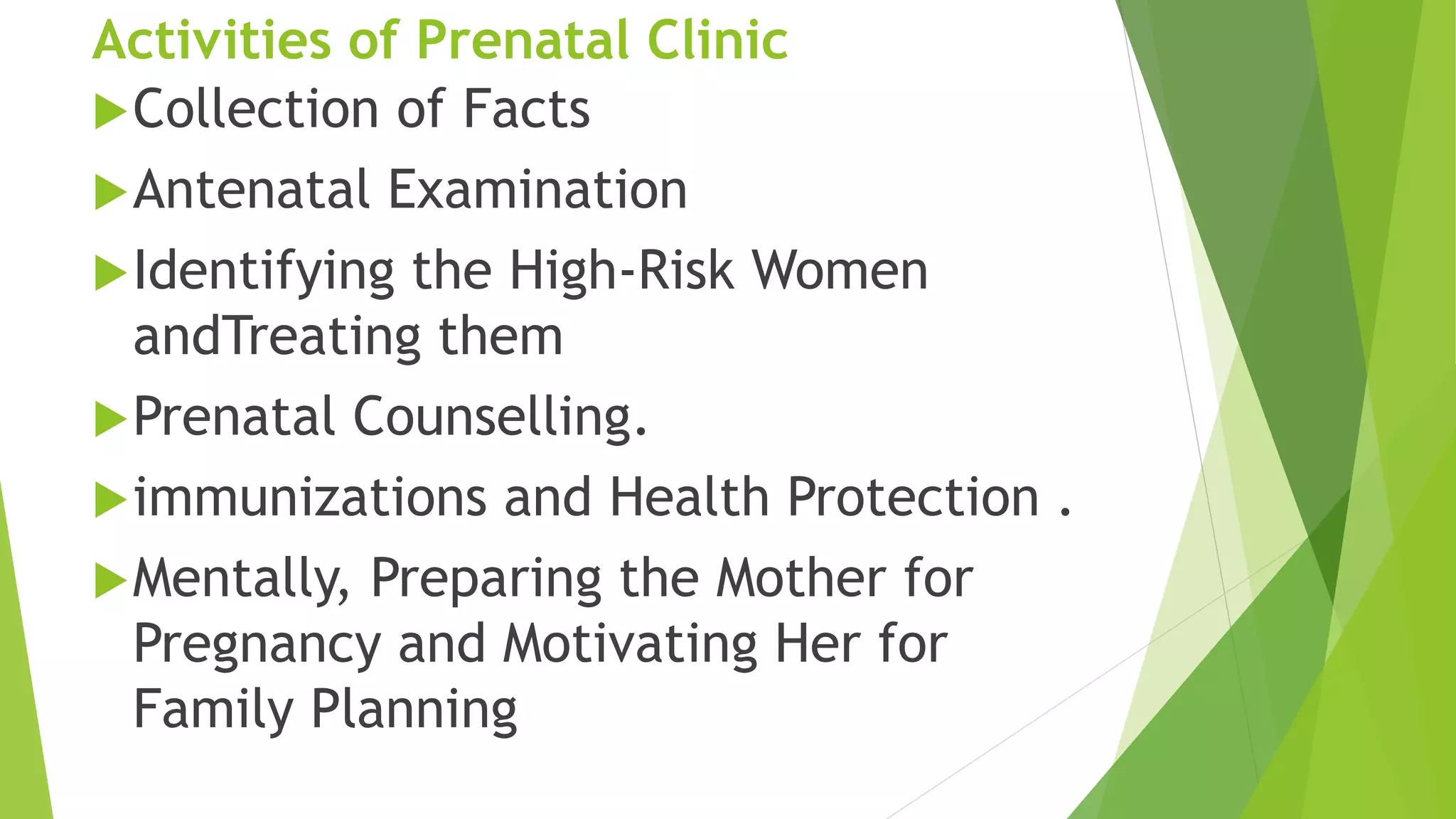 Antenatal intranatal and post natal services | PPTX