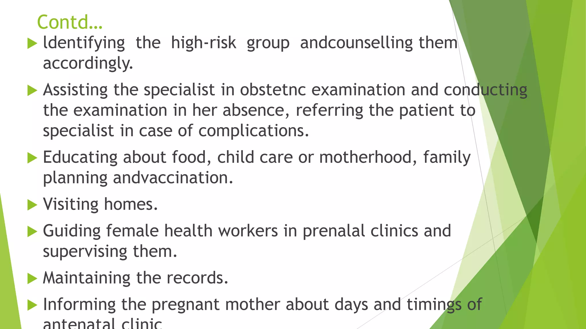 Antenatal intranatal and post natal services | PPTX