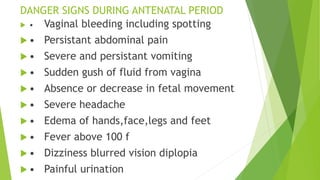 Antenatal intranatal and post natal services | PPTX