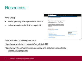 Antenatal programme updates | PPT | Free Download