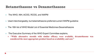 Antenatal steroids | PPTX