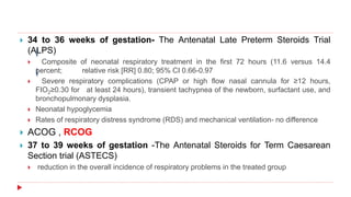 Antenatal steroids | PPTX