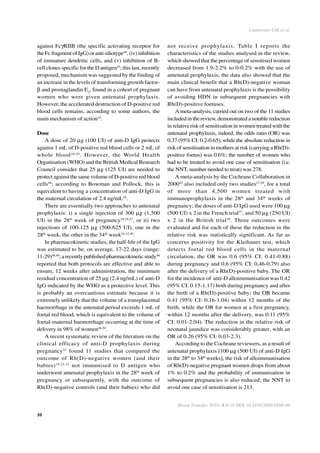 Antenatal prophylaxis with anti-d immunoglobulin | PDF