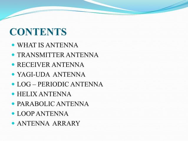 Antenna | PPTX | Technology & Computing
