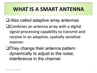 Smart Antenna for mobile communication | PPTX