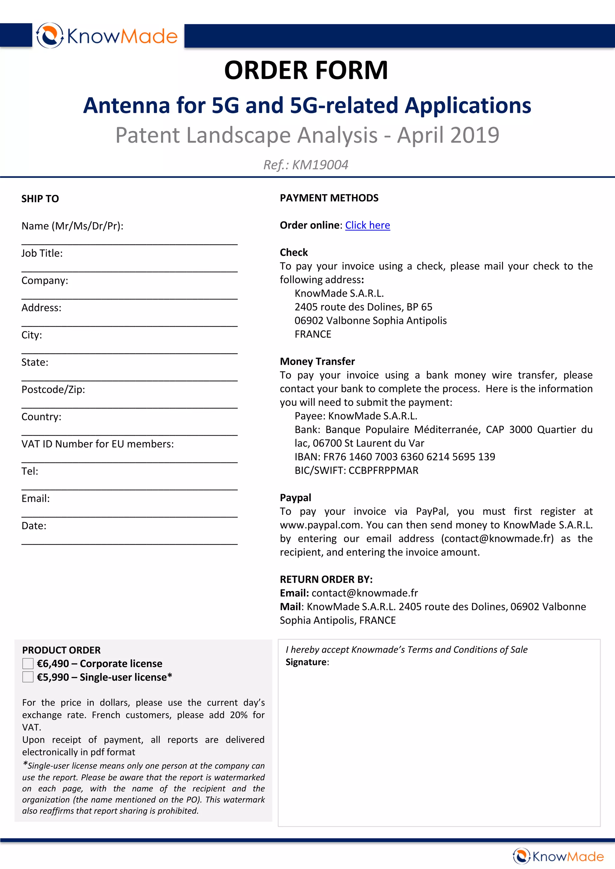 Antenna for 5G patent landscape 2019 flyer | PDF