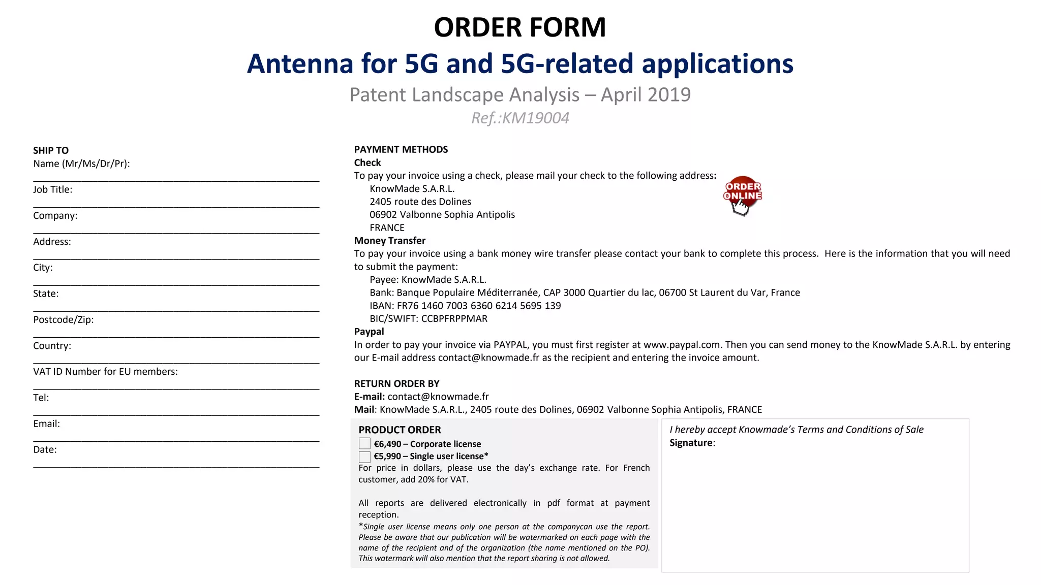 Antenna for 5G patent landscape 2019 sample | PPT