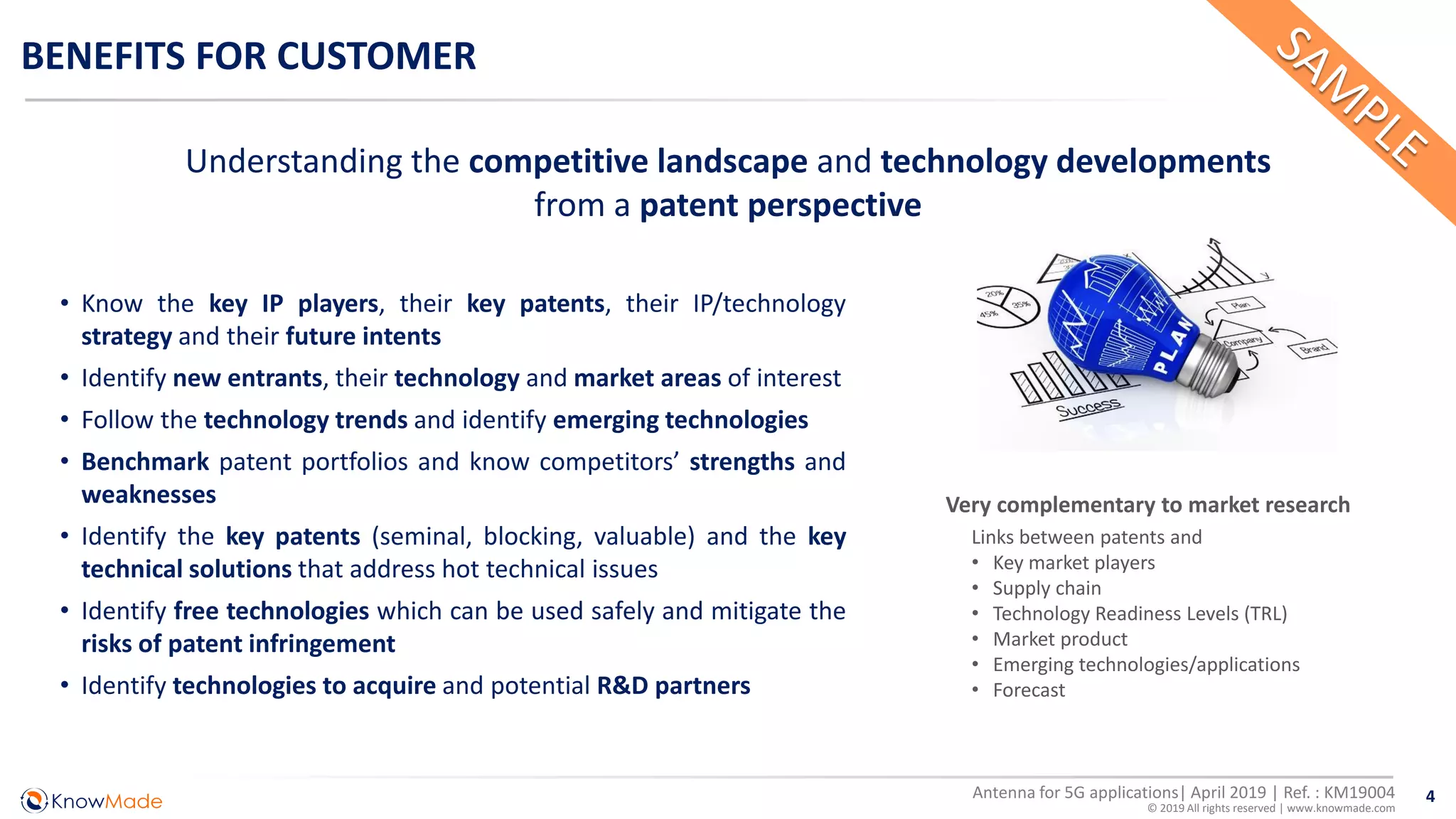 Antenna for 5G patent landscape 2019 sample | PPT