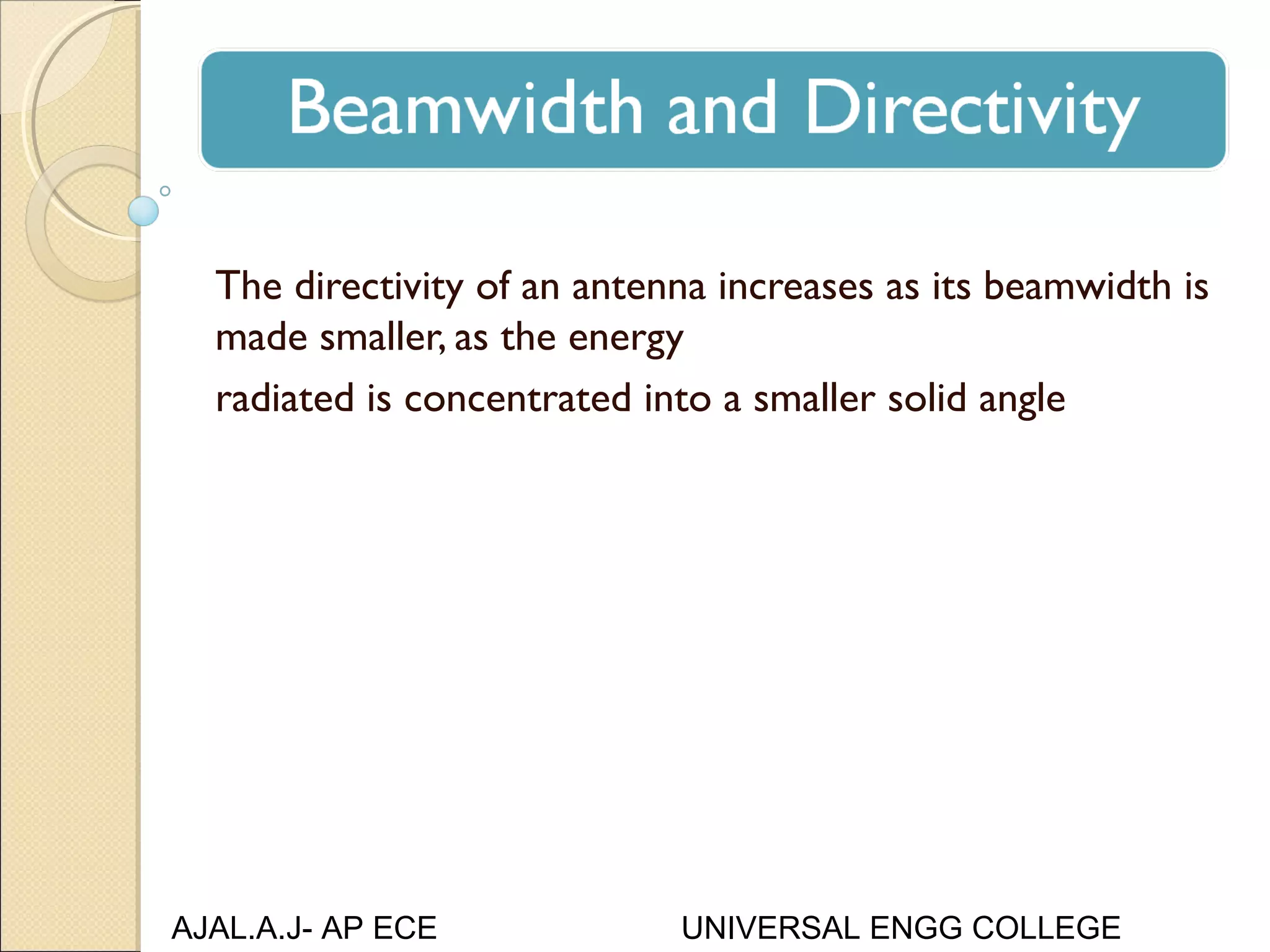 Antenna PARAMETERS | PPT