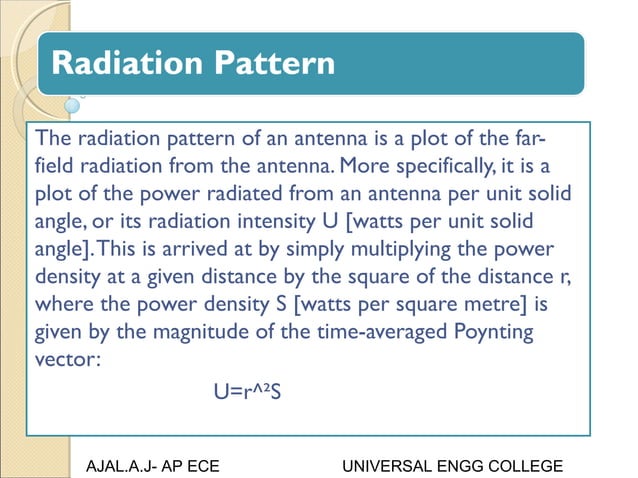 Antenna PARAMETERS | PPT | Physics | Science