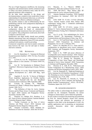 "Performance Specification of Active Antenna Systems" | PDF