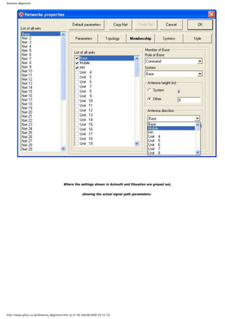 Antenna alignment | PDF
