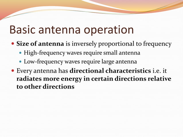 Antenna and propagation | PPTX