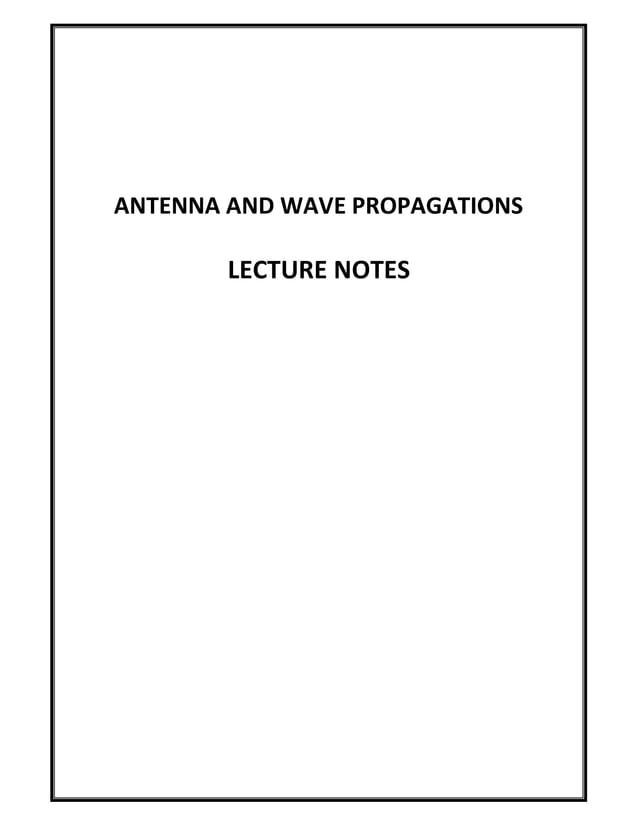 ANTENNA AND WAVE PROPAGATIONS (1).pdf