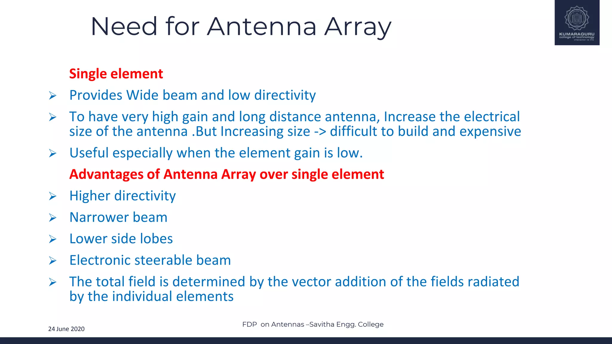 Antenna array | PPTX