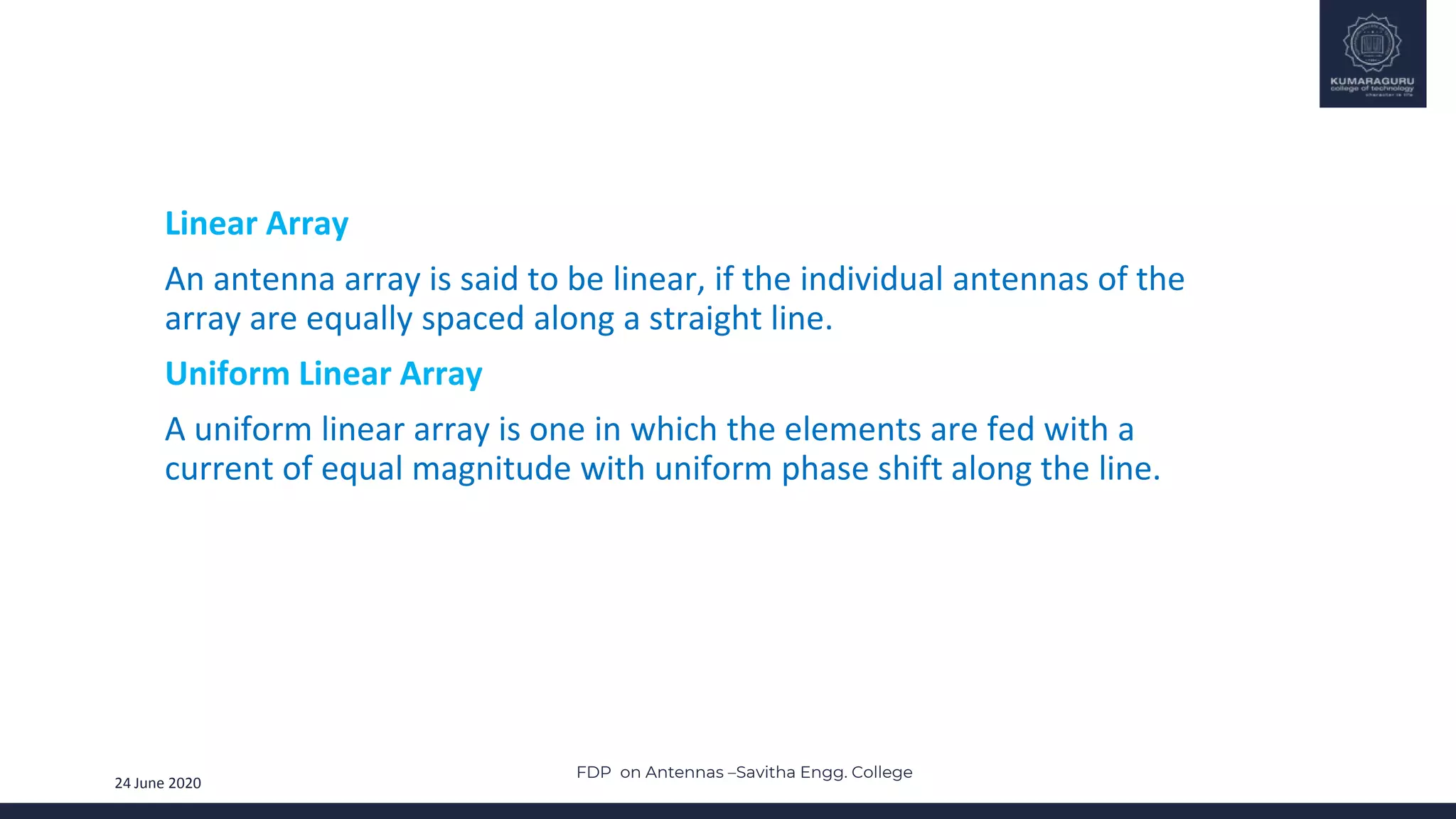 Antenna array | PPTX