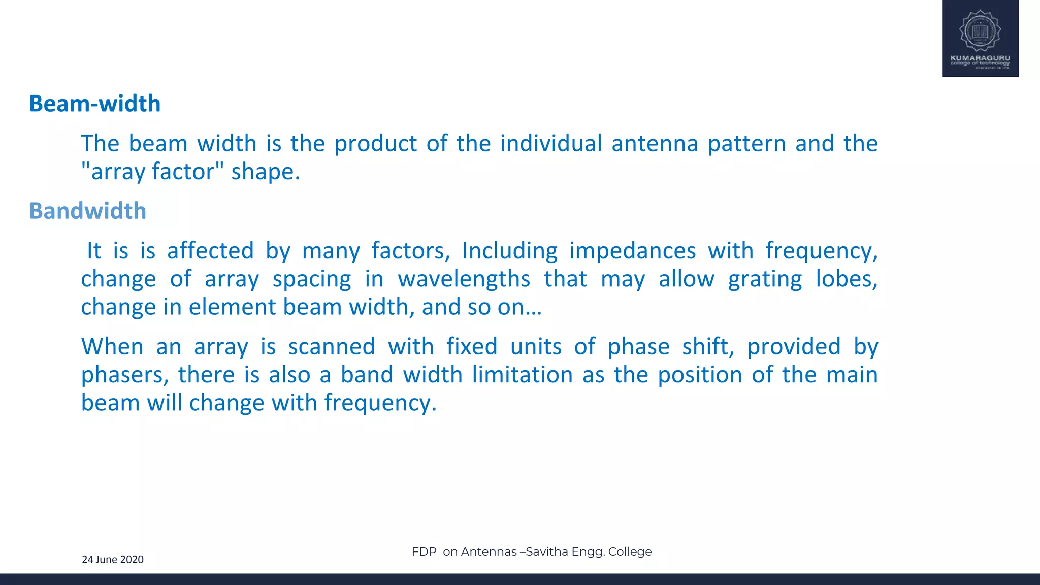 Antenna array | PPTX