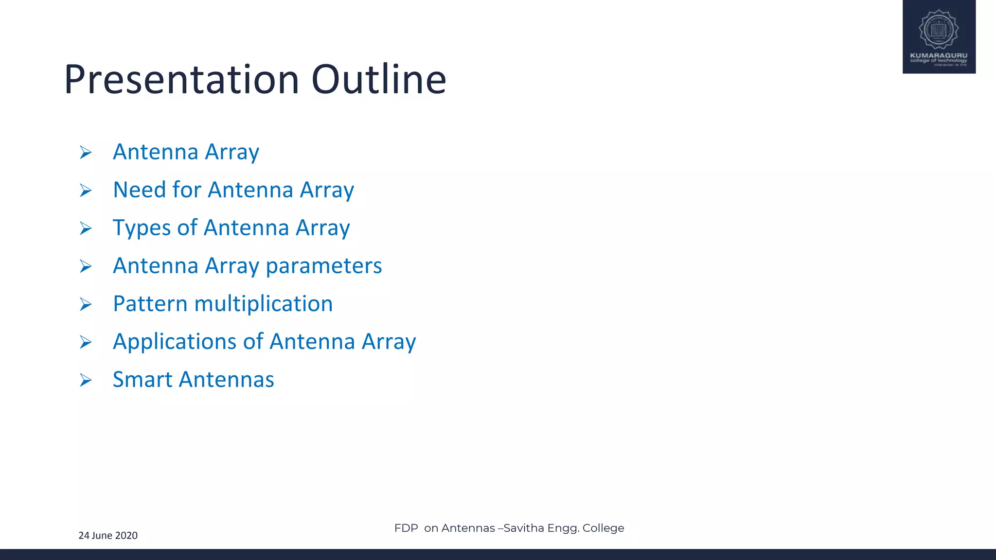Antenna array | PPTX