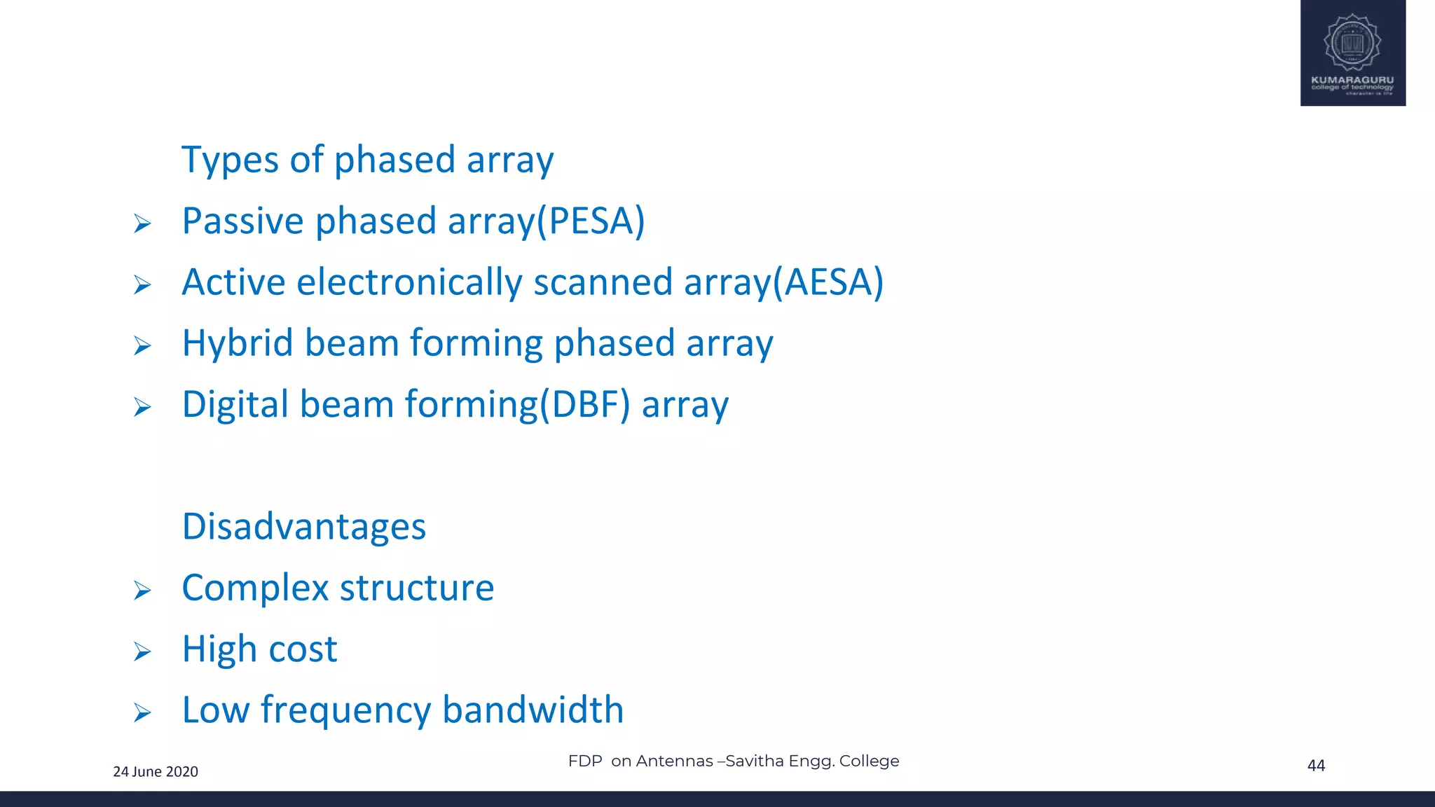 Antenna array | PPTX | Physics | Science