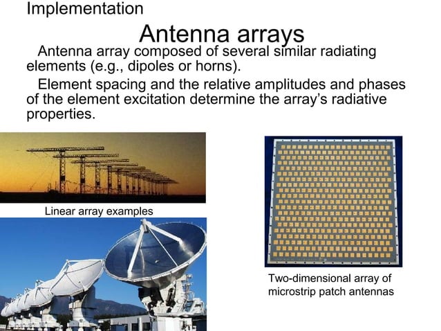 Antenna arrays | PPT