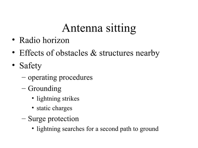 Antenna arrays | PPT | Physics | Science