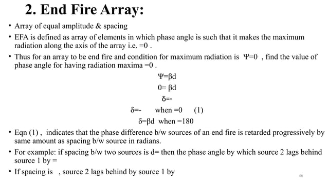Antenna Arrays Modified power point presentation | PPT