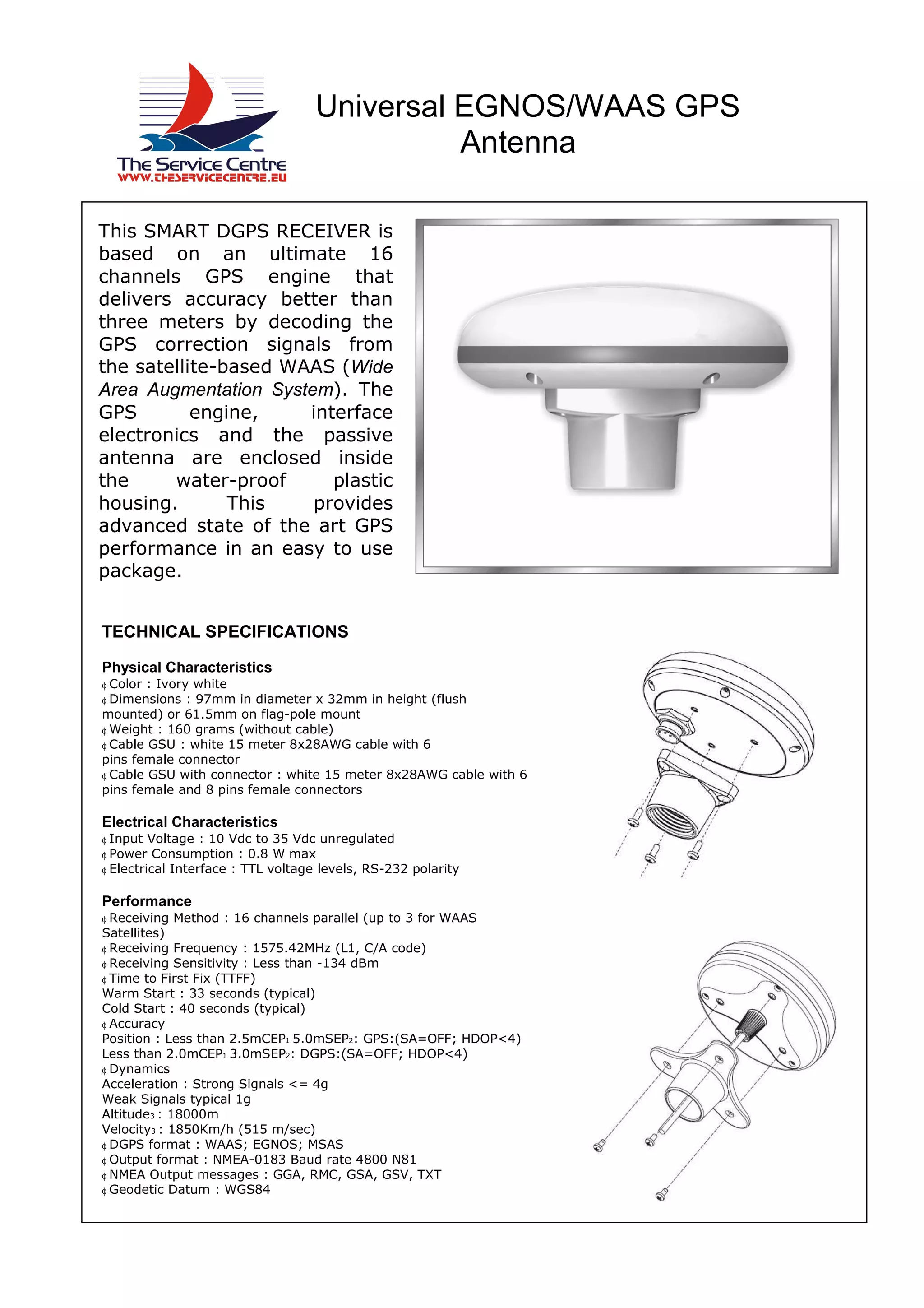 Antenna cetrek gps data | PDF