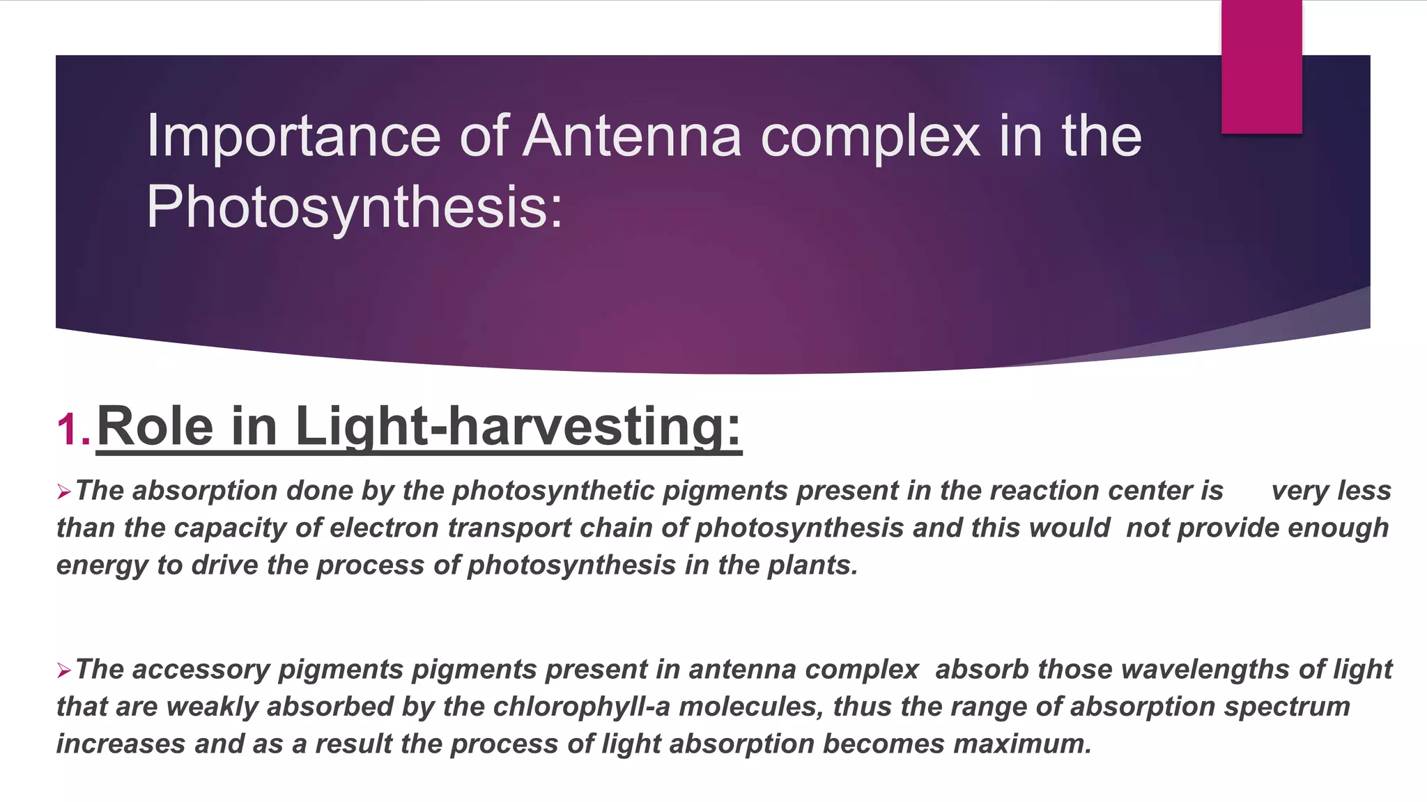 Antenna Complex Light-Harvesting Complex.pptx