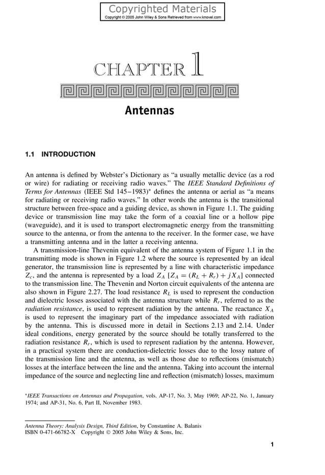 Antenna Balanis | PDF