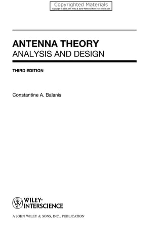 Antenna Balanis | PDF