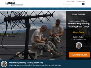 Antenna Engineering Training Boot Camp | PPTX